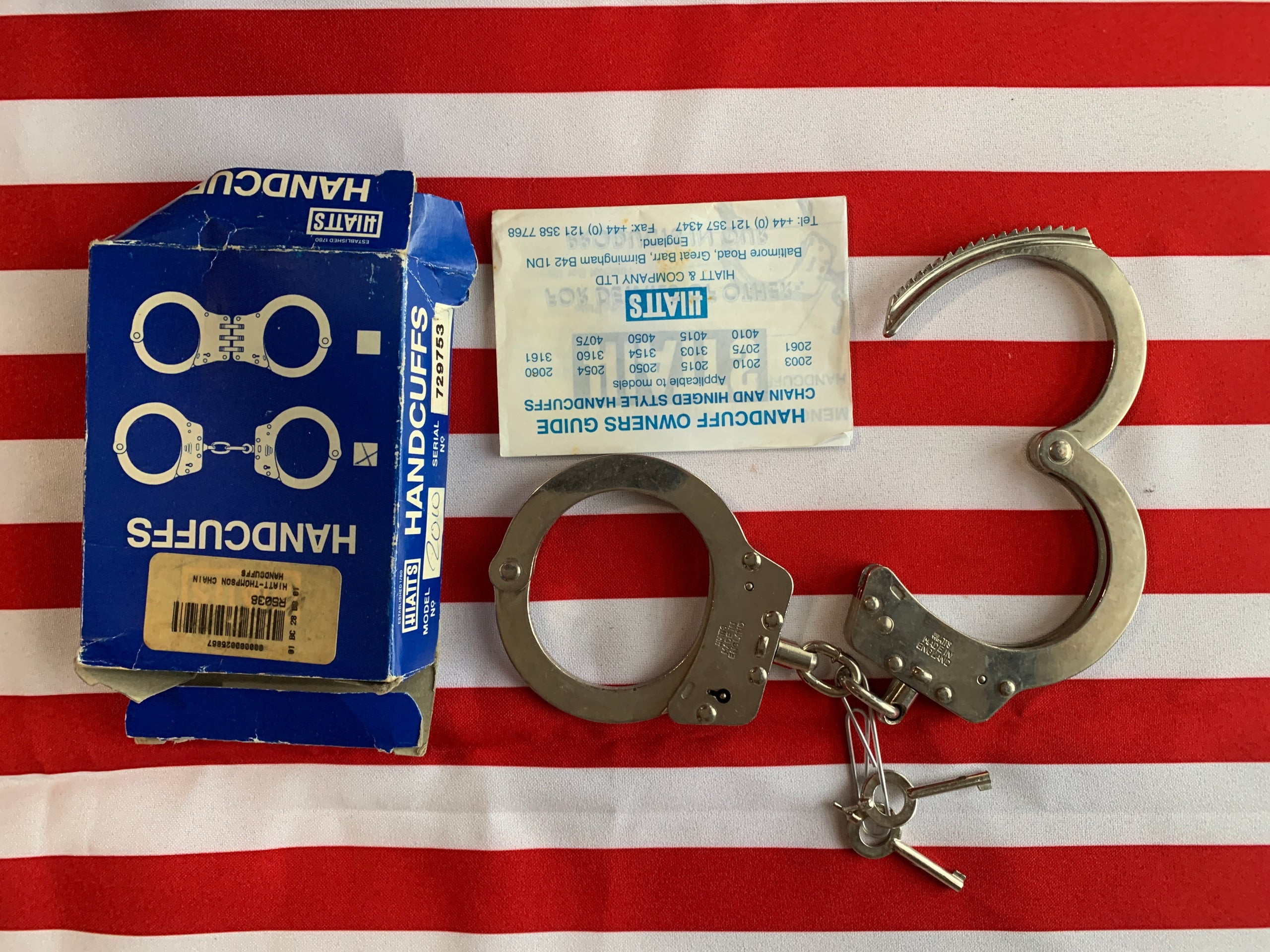 FILM PROP - "Handcuff Trick" Handcuffs #1 - John Wayne Gacy Miniseries ...