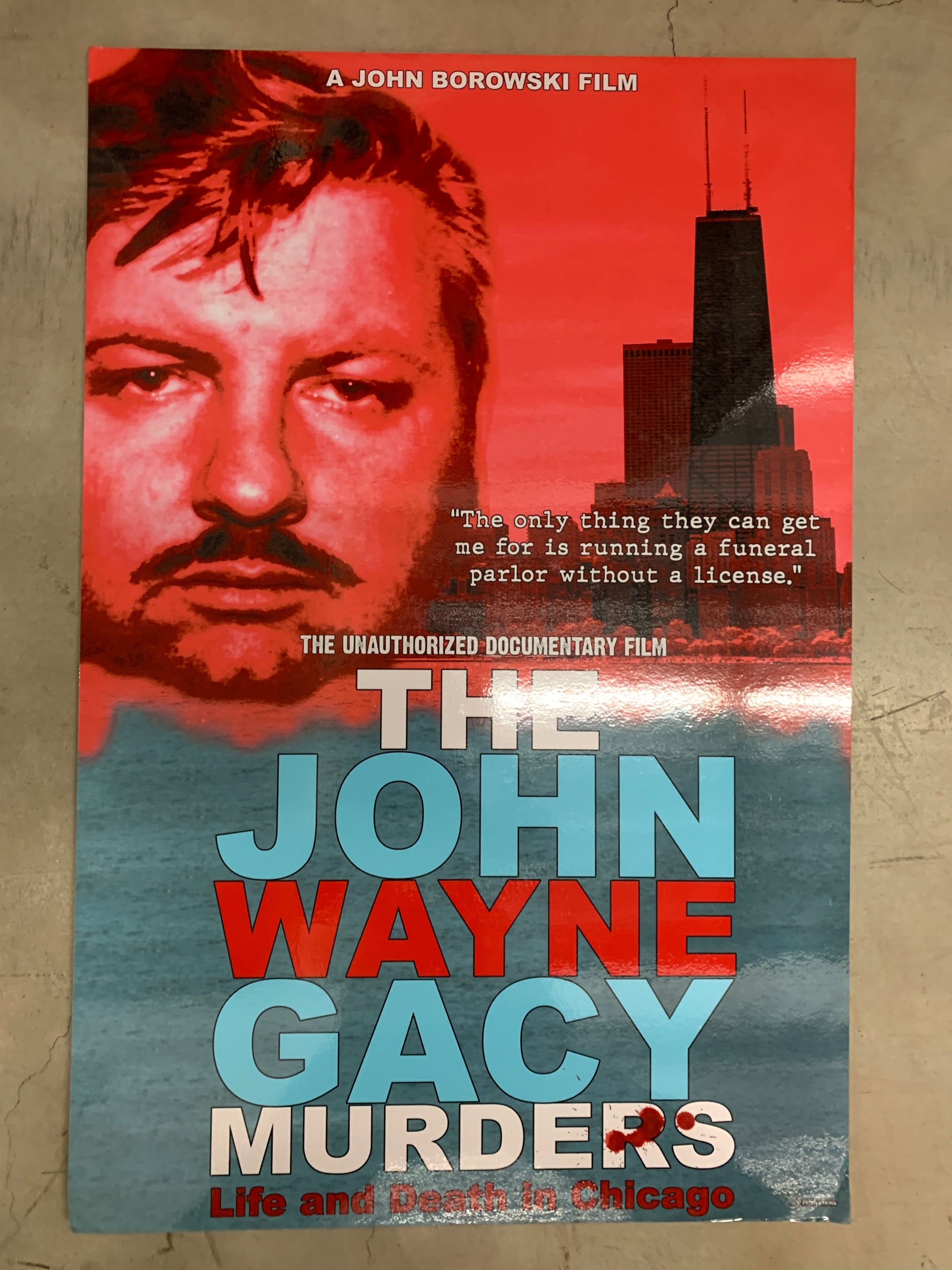 1st Gacy Murders Teaser Foamcore Poster - JOHN WAYNE GACY COLLECTORS ...